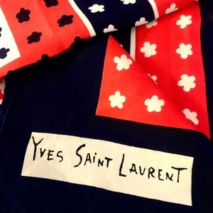 Accessories | Ysl Silk Scarf | Poshmark